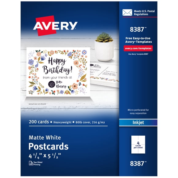 Avery Postcard Templates