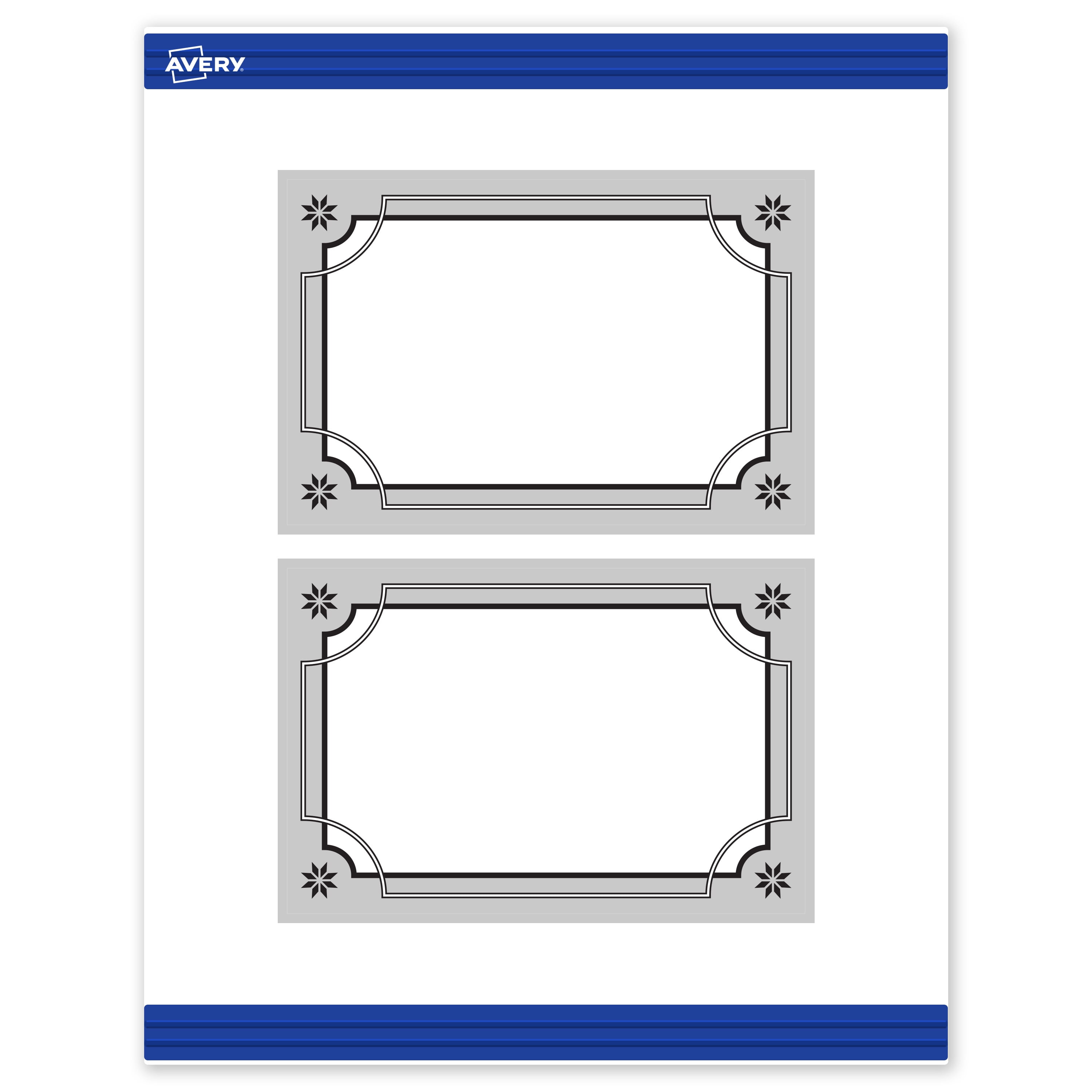 Avery Postcards, 4" x 6", Silver-Metallic Black, Matte, 20ct - Walmart.com