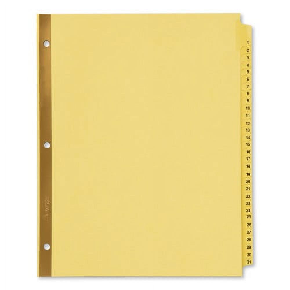 Avery Preprinted Laminated Tab Dividers with Gold Reinforced Binding ...