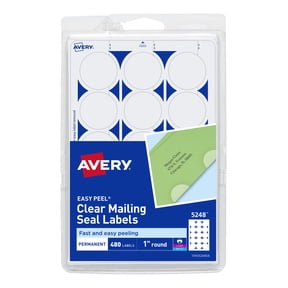 Avery Square Labels, 2" x 2", Matte White, 300ct (22806) - Walmart.com