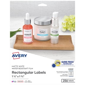 Avery, Printable Oval Labels, 1.5" x 2.5" 22804, White, 180ct - Walmart.com