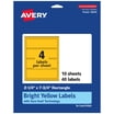 Avery Glossy Clear Rectangle Labels, .5" x 1.75", 8,000 Labels ...