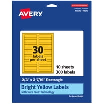 Avery Printable Rectangle Labels, Bright Green, 4" x 6", 40ct - Walmart.com