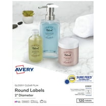 Avery Printable Square Labels, 2" x 2", Clear, 120ct (22853) - Walmart.com