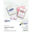 Avery Printable Square Labels, 2" x 2", Clear, 120ct (22853) - Walmart.com