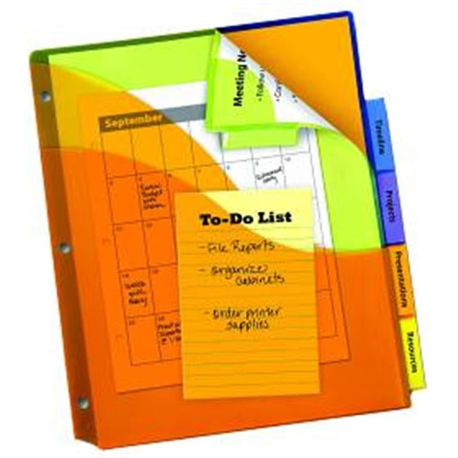 Avery Products Corporation Big Tab Insertable 3-Pocket Divider with ...