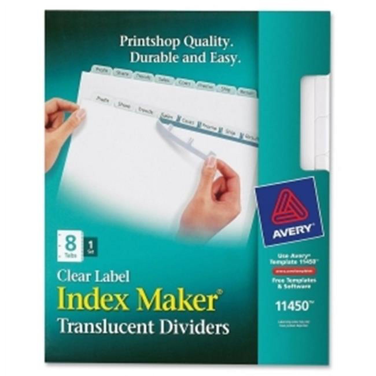 Avery Products Corporation Recycled Index Maker Translucent Label ...
