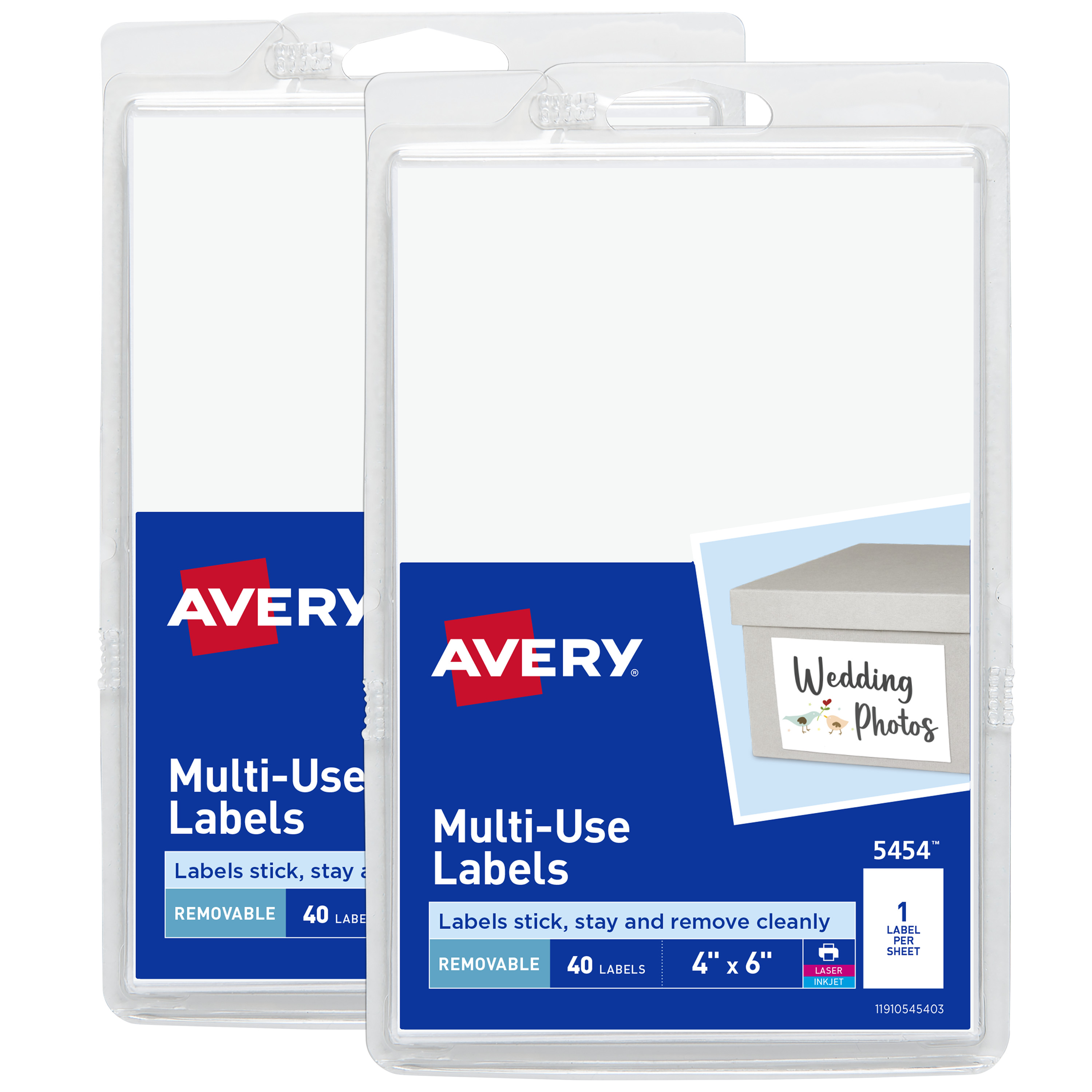 Avery Multipurpose Labels, Removable, Assorted Neon, 1 x 2.625 inches ...