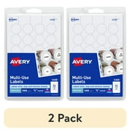 Avery Multiuse Labels, White, Removable Adhesive, 1" Diameter, 600 ...