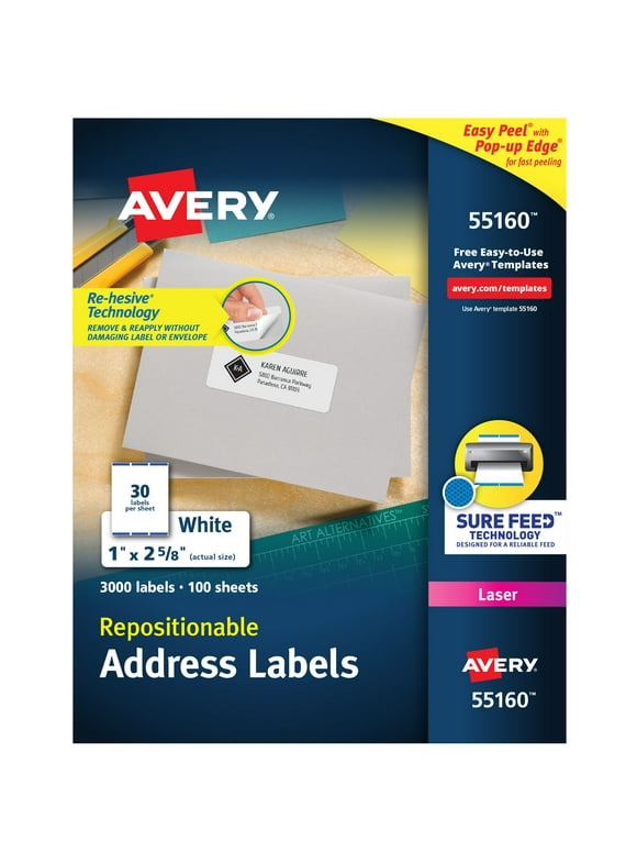 Avery 5160 in Avery Labels - Walmart.com