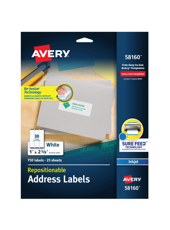 Avery 8160 in Avery Labels - Walmart.com