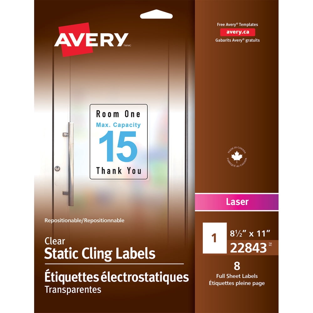 Avery Repositionable Static Cl - Walmart.com