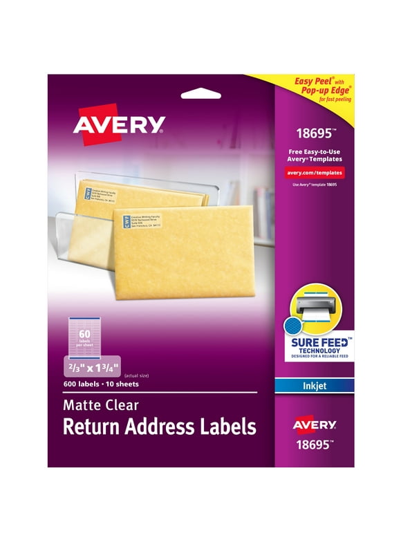 Address Labels in Labels | Clear - Walmart.com