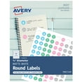 Avery Round Labels, White, 3/4" Round, Print To The Edge, Laser, Inkjet ...