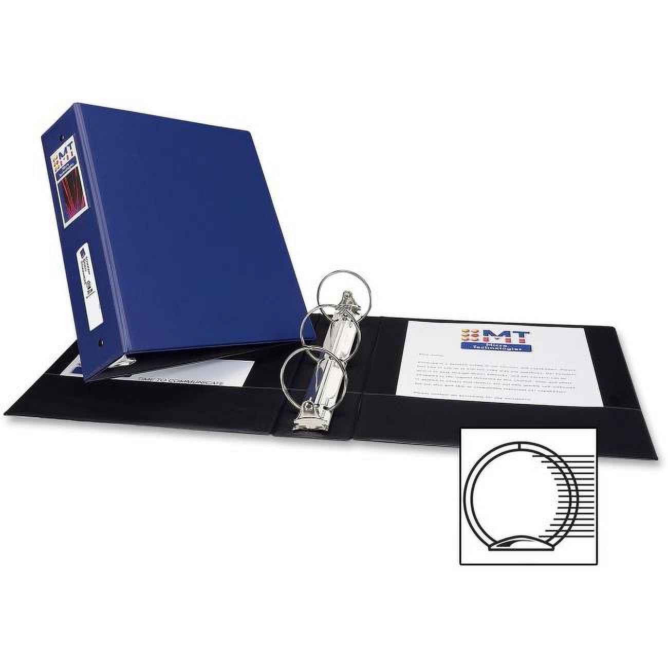 Avery Round Ring Label Holder Economy Binders - Walmart.com
