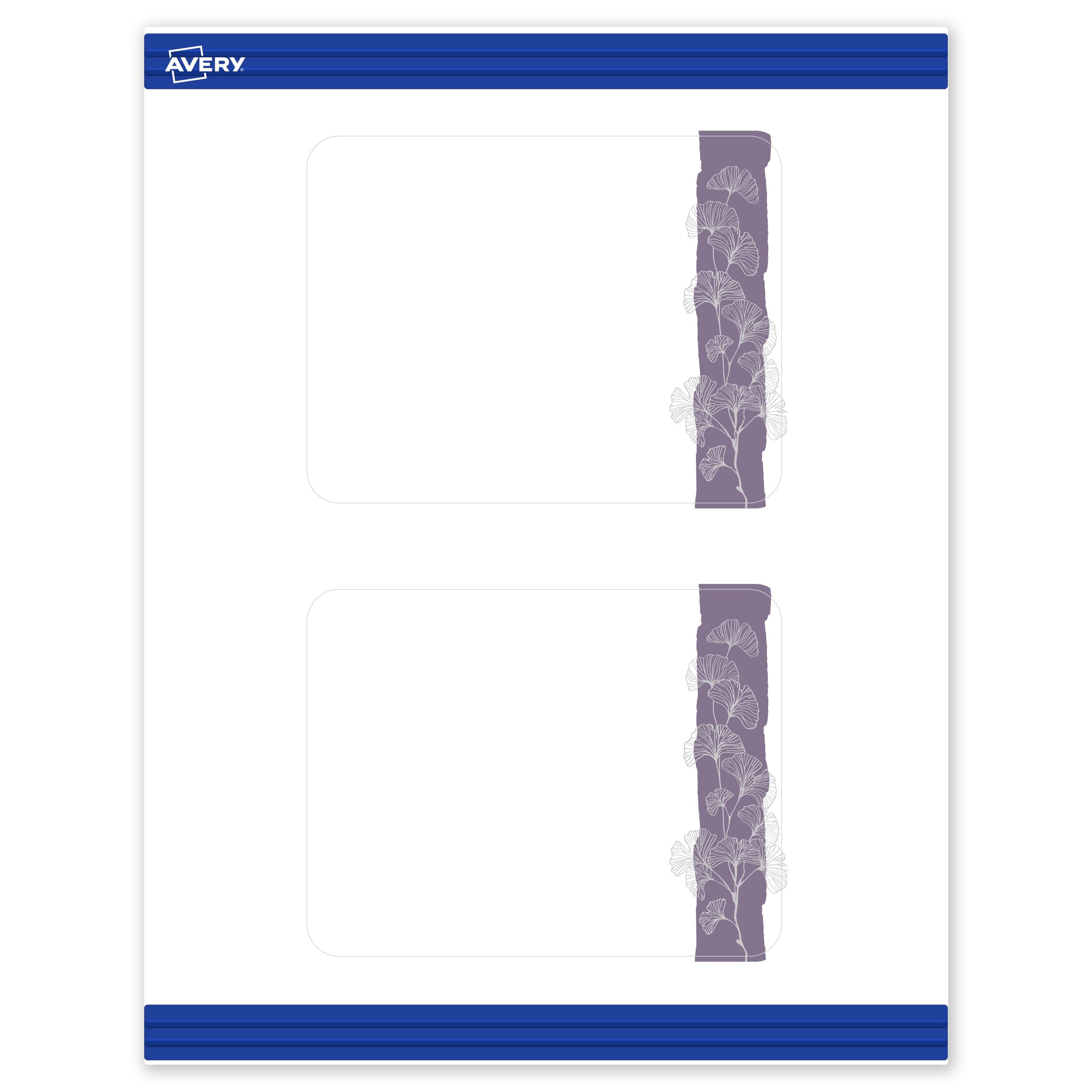 Avery Rounded Corner Postcards, Floral Design, 4.25" x 5.5", 20ct ...