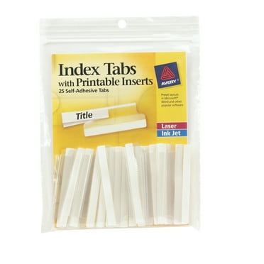 Post-it Tabs, 2 in., Solid, White, 25 Tabs/On-the-Go Dispenser, 2 ...