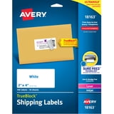 Avery Shipping Labels, 2" x 4", Paper, White, TrueBlock®, Laser/Inkjet ...