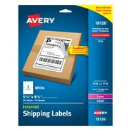 Avery Shipping Labels, White, Paper, Sure Feed, 2" x 4" Rectangle, 250 ...