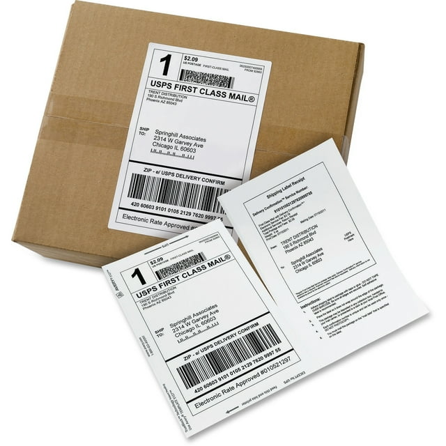 Avery Shipping Labels Paper Receipts, Permanent Adhesive, 5-1/16" x 7-5 ...