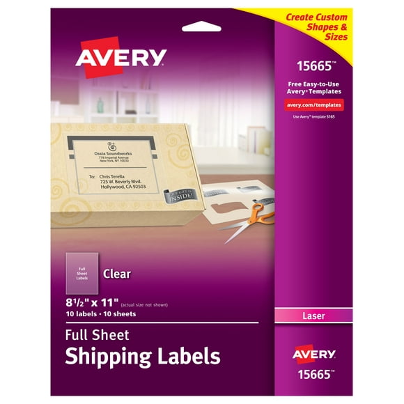 Clear Printable Adhesive Sheets