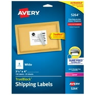 Avery Shipping Labels, Sure Feed, 2" x 3-3/4", 200 Labels (6873 ...