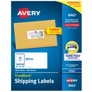 "Avery Shipping Labels, Sure Feed, 3-1/2"" x 5"", 100 Labels, Printable ...