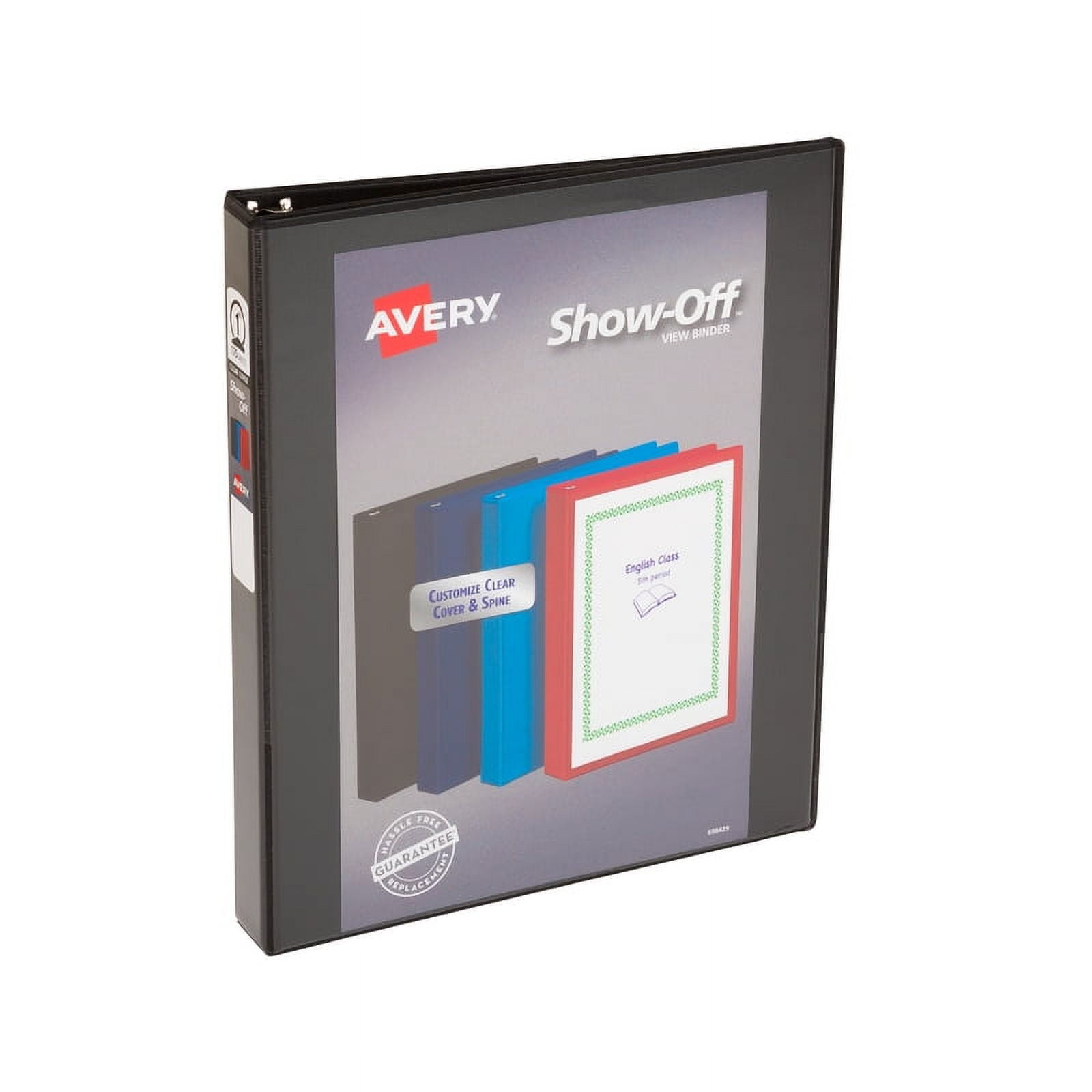 Avery Show Off 8-1/2 in. W X 11 in. L Round Ring Assorted View Binder ...