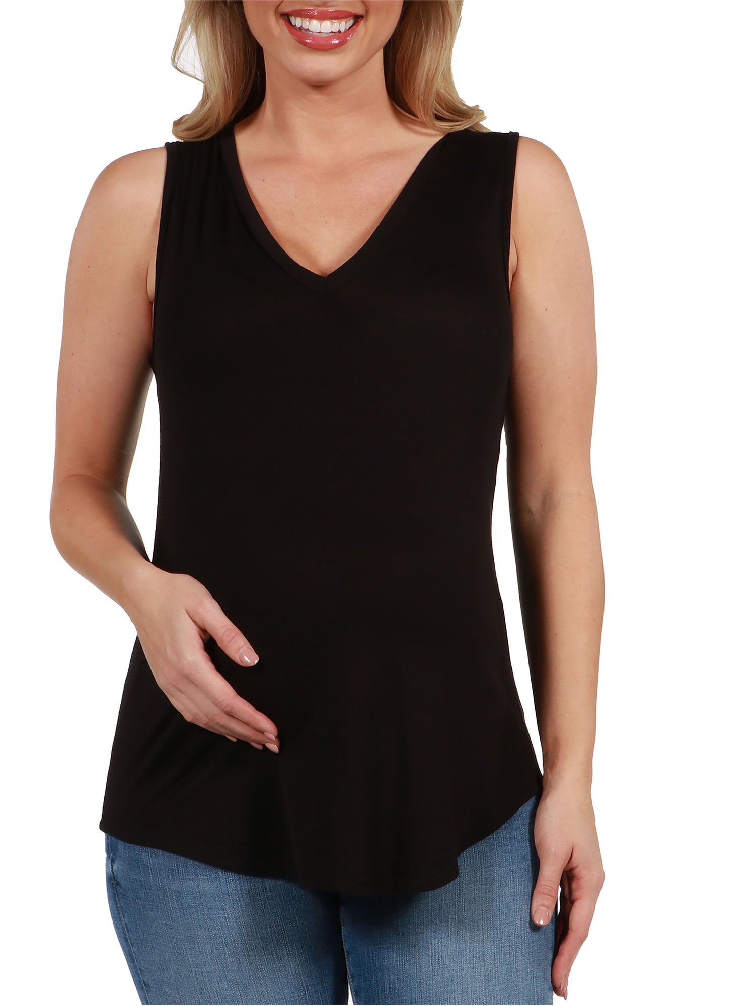 Avery Sleeveless Maternity Tunic Top - Walmart.com