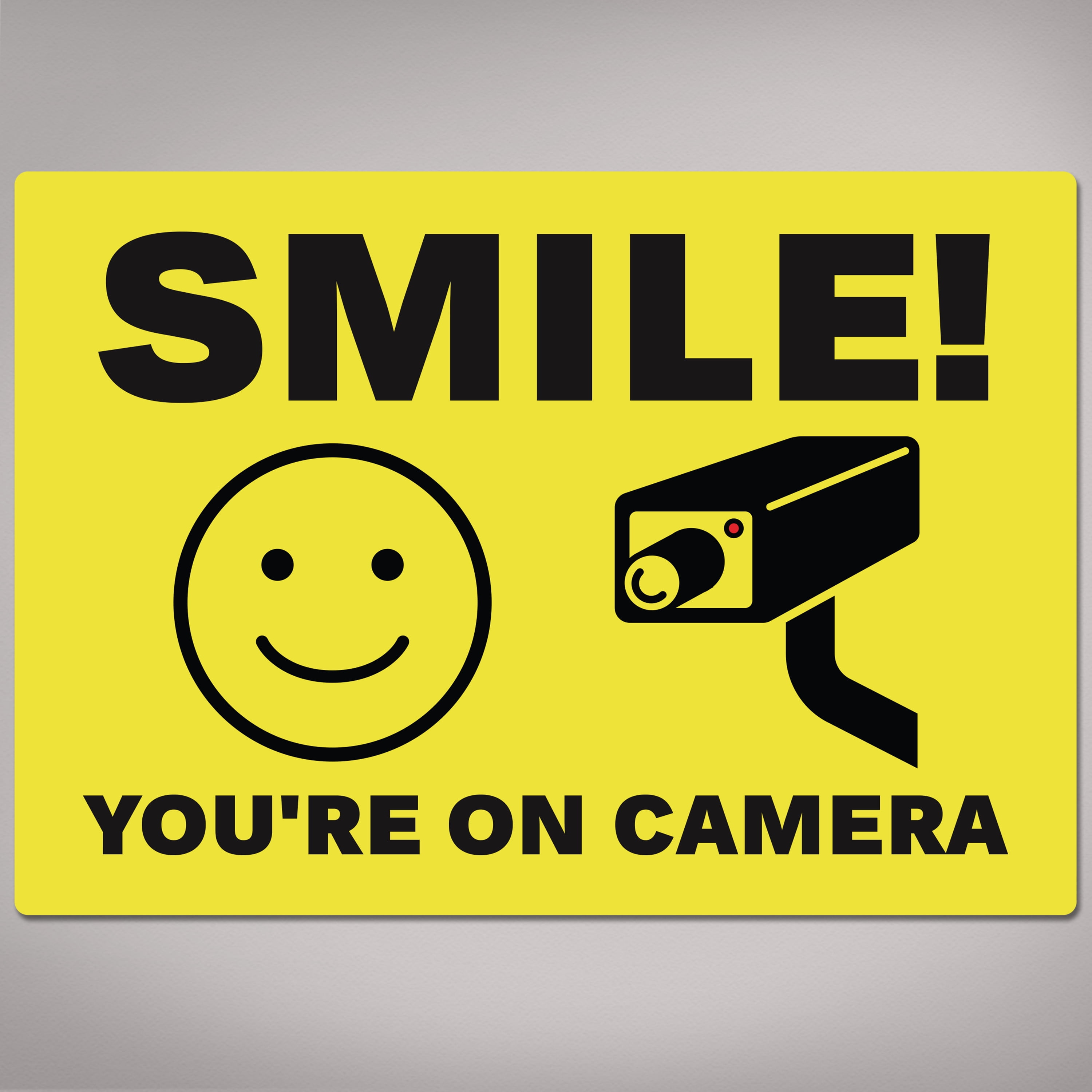 Avery Smile You're on Camera Video Surveillance Labels, 3.5" x 5 ...