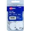 Avery Round Paper Write Key Tags, Metal Rim, Split Ring, White, 50 Tags ...