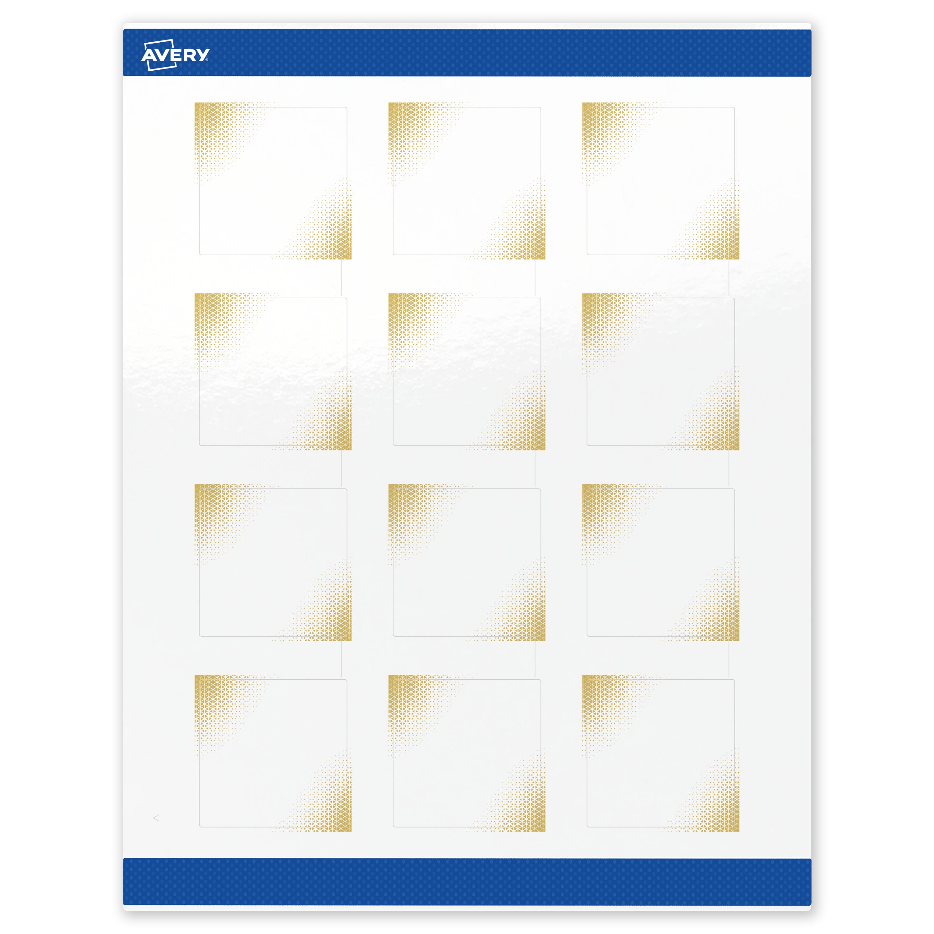 Avery Square Labels, Gold Blush Pattern, 2" x 2", 120 Total - Walmart.com