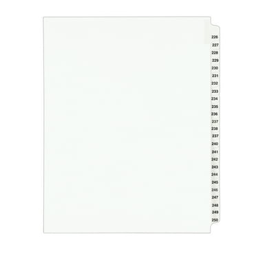 Avery Standard Collated Legal Dividers Avery Style, Legal Size, 51-75 ...