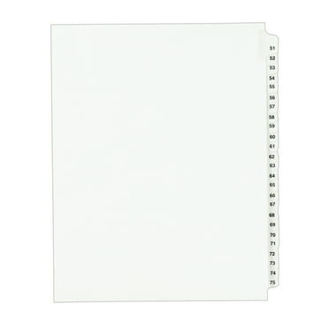 Avery Avery-Style Legal Exhibit Side Tab Divider, Title: 101-125 ...