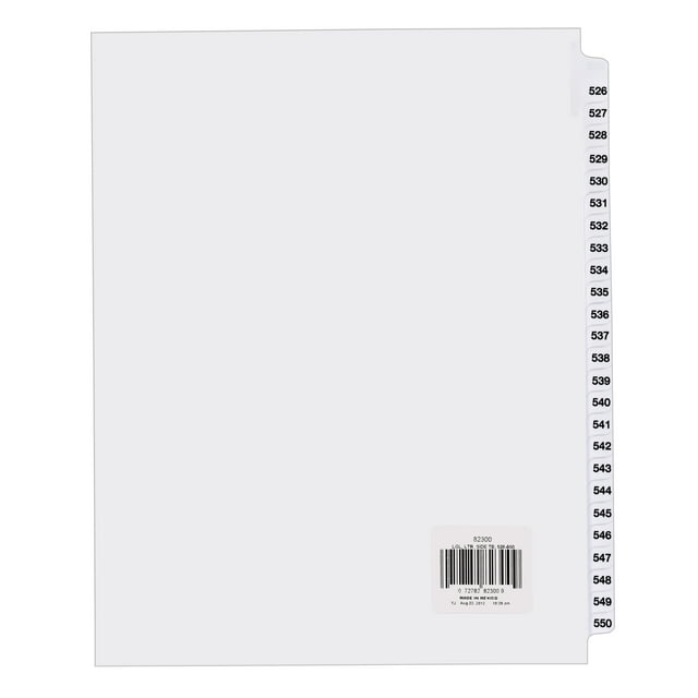 Avery Standard Collated Legal Dividers Avery Style, Letter Size, 526 ...