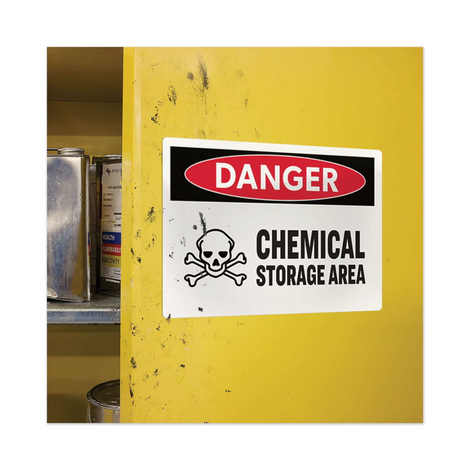Avery Surface Safe Removable Label Safety Signs, Inkjet/Laser Printers ...