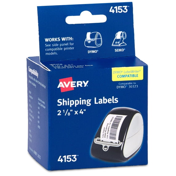 Avery Thermal Printer Labels, 2-1/8"x4", 140 Shipping Labels per Roll ...