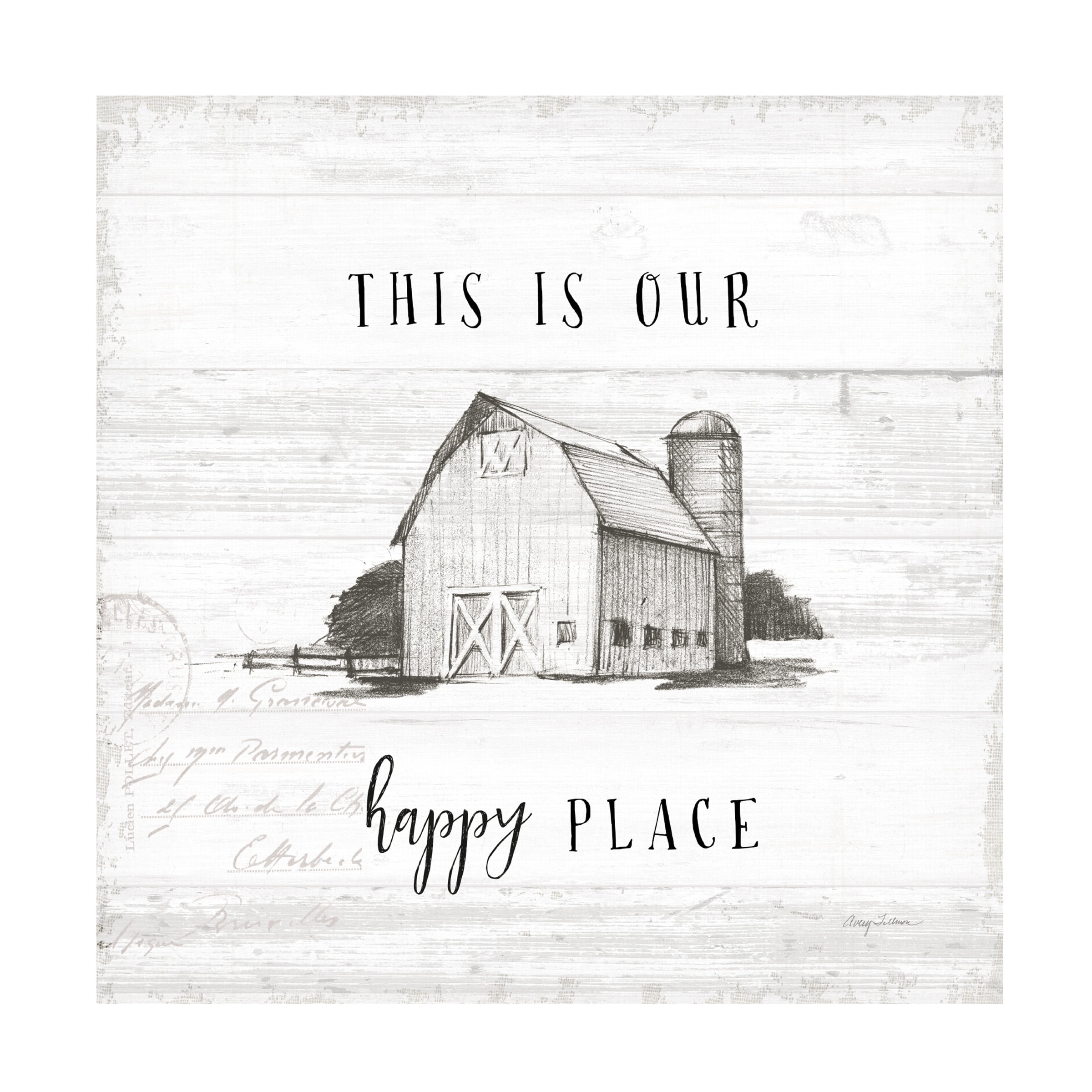 Avery Tillmon 'Farm Life IV Shiplap' Canvas Art - Walmart.com