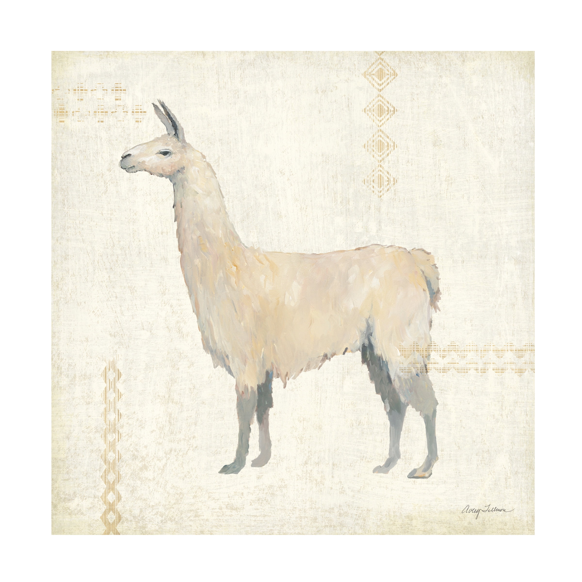 Avery Tillmon 'Llama Land VI' Canvas Art - Walmart Business Supplies
