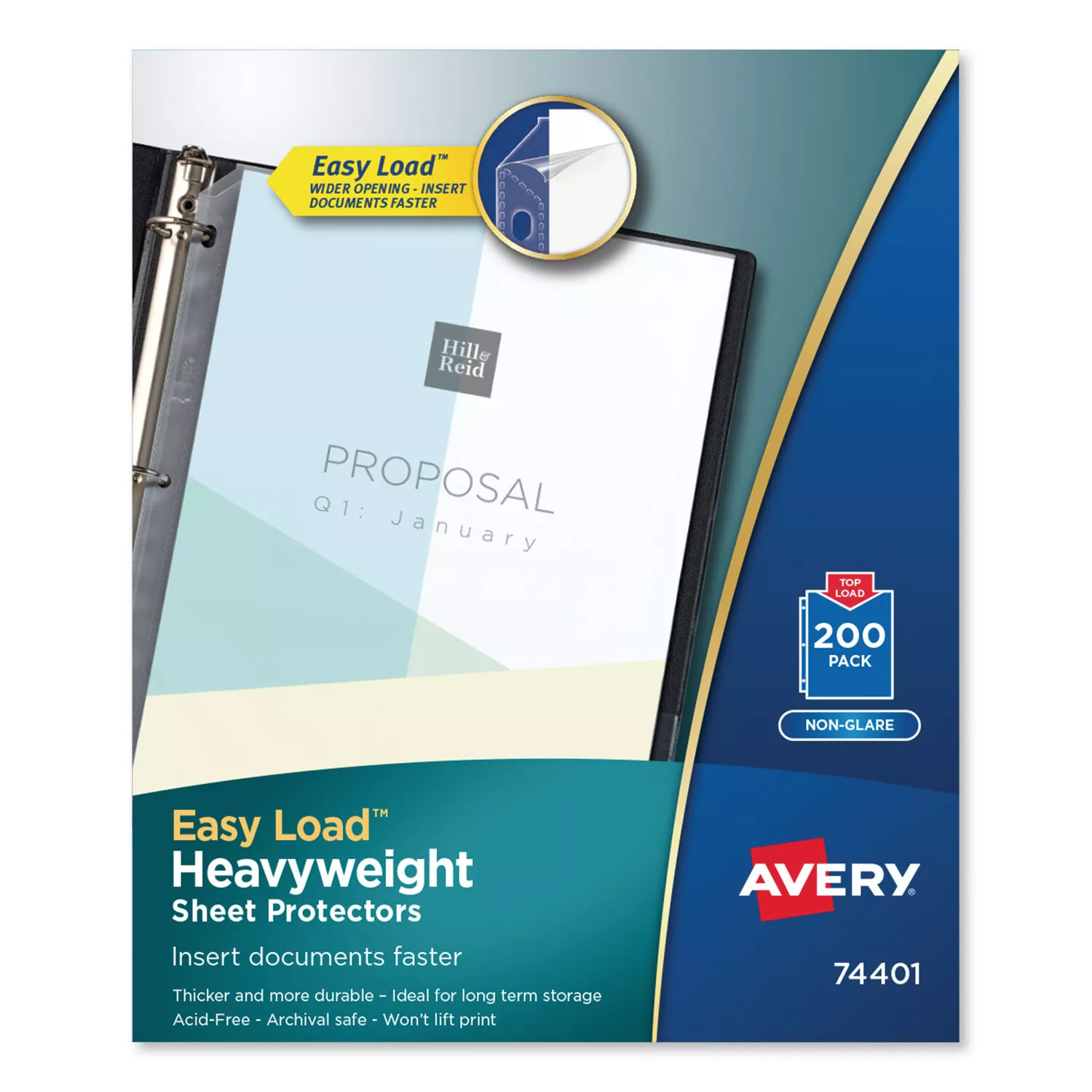 Avery Top-Load Poly Sheet Protectors Heavyweight Letter Nonglare 200 ...