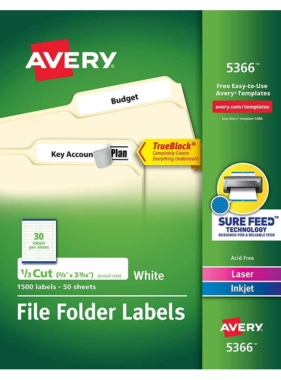 Avery 5366 in Avery Labels - Walmart.com