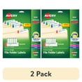 (2 pack) Avery TrueBlock Extra Large File Folder Labels, Assorted (5026 ...