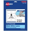 Avery 18163 Shipping Labels with TrueBlock Technology, 2" x 4", White ...
