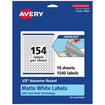 Avery Dissolvable Round Labels, 1.5" Diameter, 500 Labels - Walmart.com