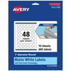 "Avery Printable Round Labels for Laser Printers, 2-1/2"", 300 Pack ...