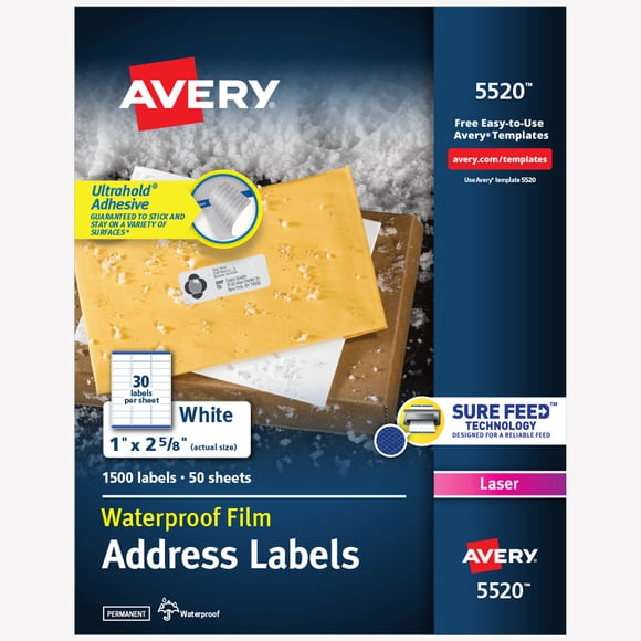 Avery Labels 1 X 2 5 8
