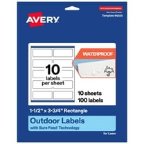 Avery 2/3" x 1-3/4" Waterproof Rectangle Labels, 440 Labels - Walmart.com