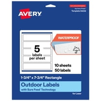 Avery 1/2" x 1-3/4" Waterproof Rectangle Labels, 600 Labels - Walmart.com