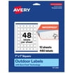 Avery Square Labels, 3" x 3", Permanent, 150 Labels (5659) - Walmart ...