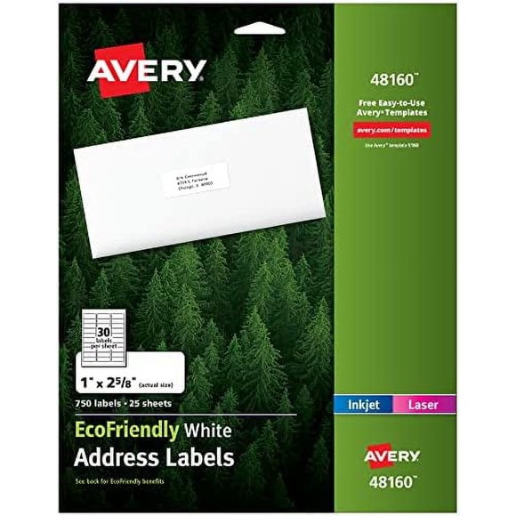 Avery 8160 in Avery Labels - Walmart.com